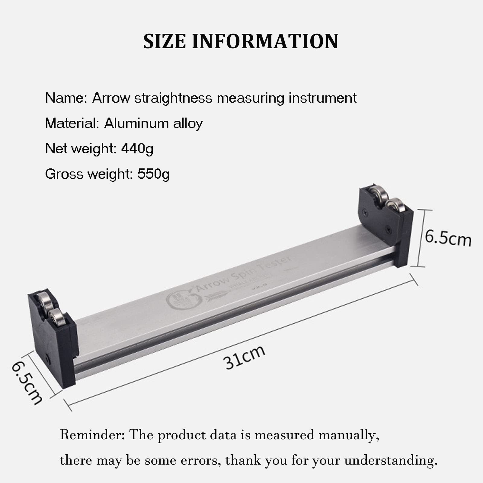 Elkrich Archery Arrow Spinner Aluminum Alloy Arrow Balance Straightness Detector Arrow Spine Tester Vane Tuning Archery Accessories