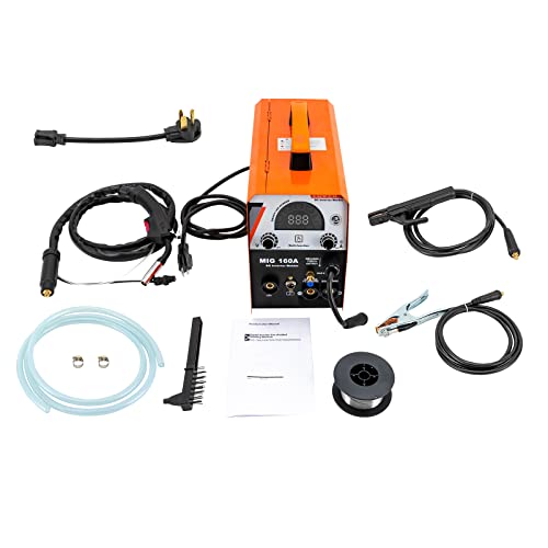 Futchoy 160A MIG/Lift TIG/ARC Welder 3-IN-1 Welding,Automatic Feed Wire MIG/Lift TIG/ARC 3 in 1 Multiprocess Welder Machine,Support Gas Welding