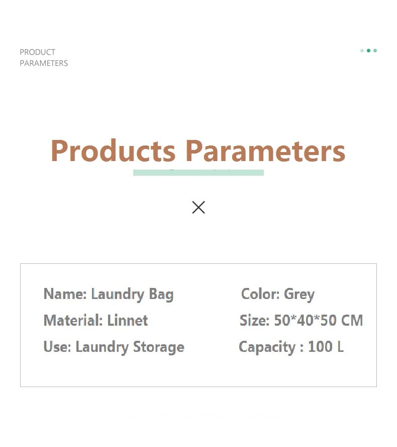 Laundry basket Household folding laundry basket clothing quilt storage basket bedside clothes bathroom laundry bag, Grey, 50*40*50 cm, BY-81