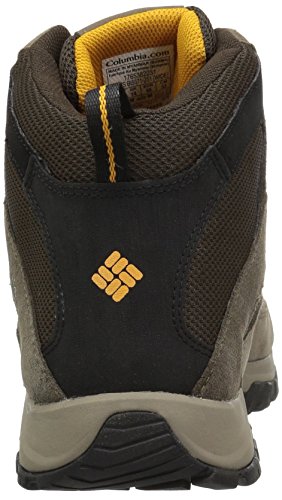 Columbia Men's Crestwood Mid Waterproof, Cordovan/Squash, 16