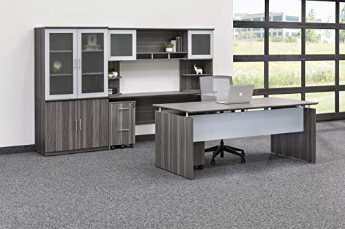Mayline MSCLGS Medina 2-Door Storage Cabinet, 36"W, Gray Steel Laminate