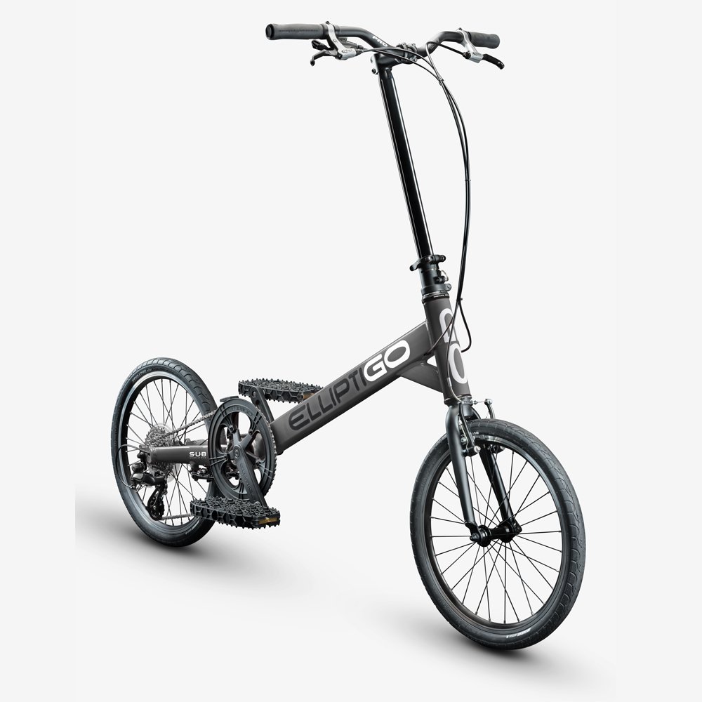 ElliptiGO SUB Outdoor Stand Up Bike and Best Hybrid Indoor Exercise Trainer, Gunmetal