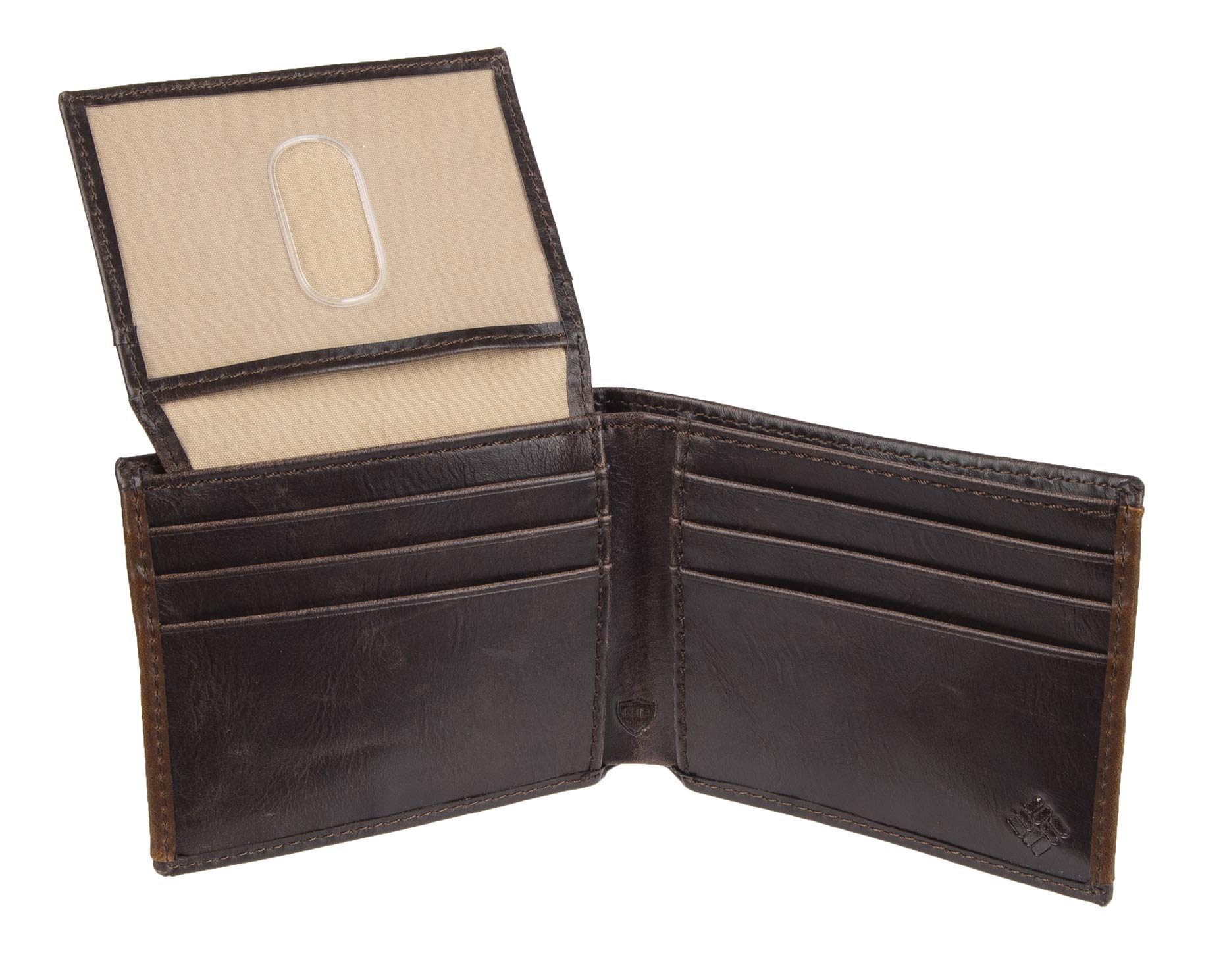 Columbia Men's Rfid Blocking Passcase Wallet Accessory, -brown Deschutes, One Size