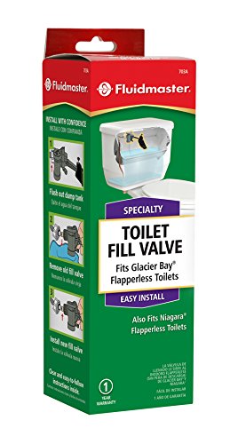 Fluidmaster 703AP4 Specialty Toilet Fill Valve for Glacier Bay and Niagara Conservation Flapperless Toilets