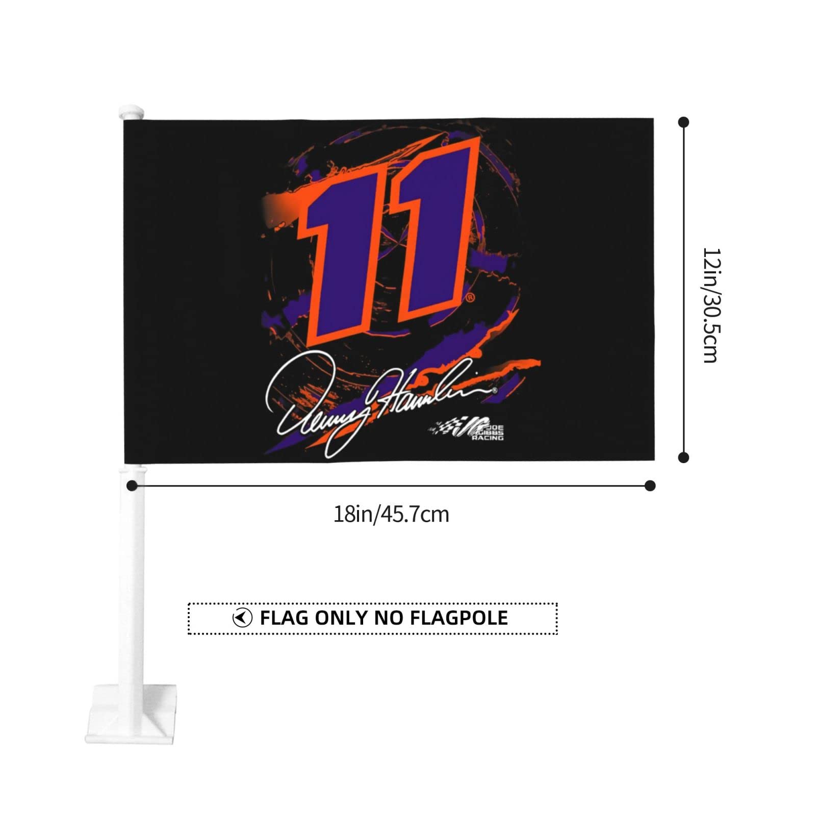 Denny Hamlin 11 Patriotic Car Flag Window Clip On Flag Model 12x18 In