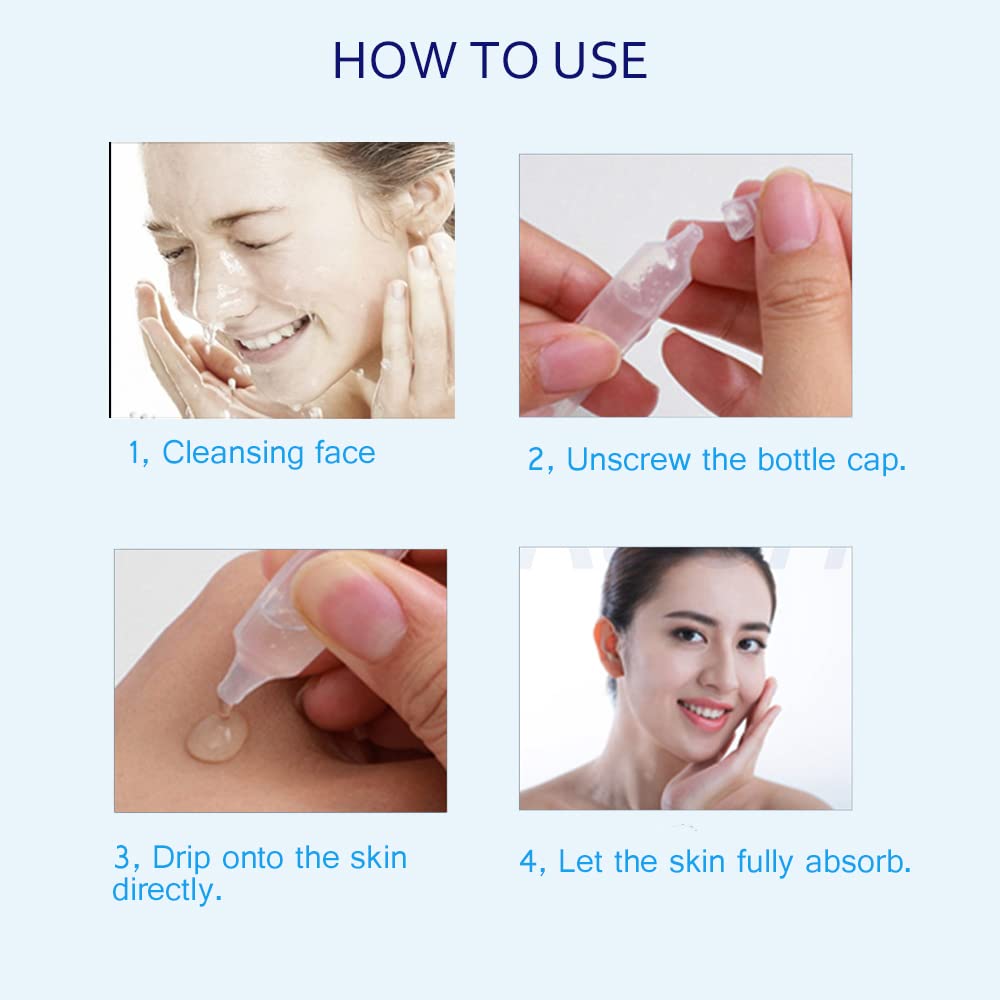 Newfacefure Diy Spa Rose Hyaluronic Acid Hydro Jelly Facial Mask Powder Collagen Face 12 Sacks with 10 Pack Serum