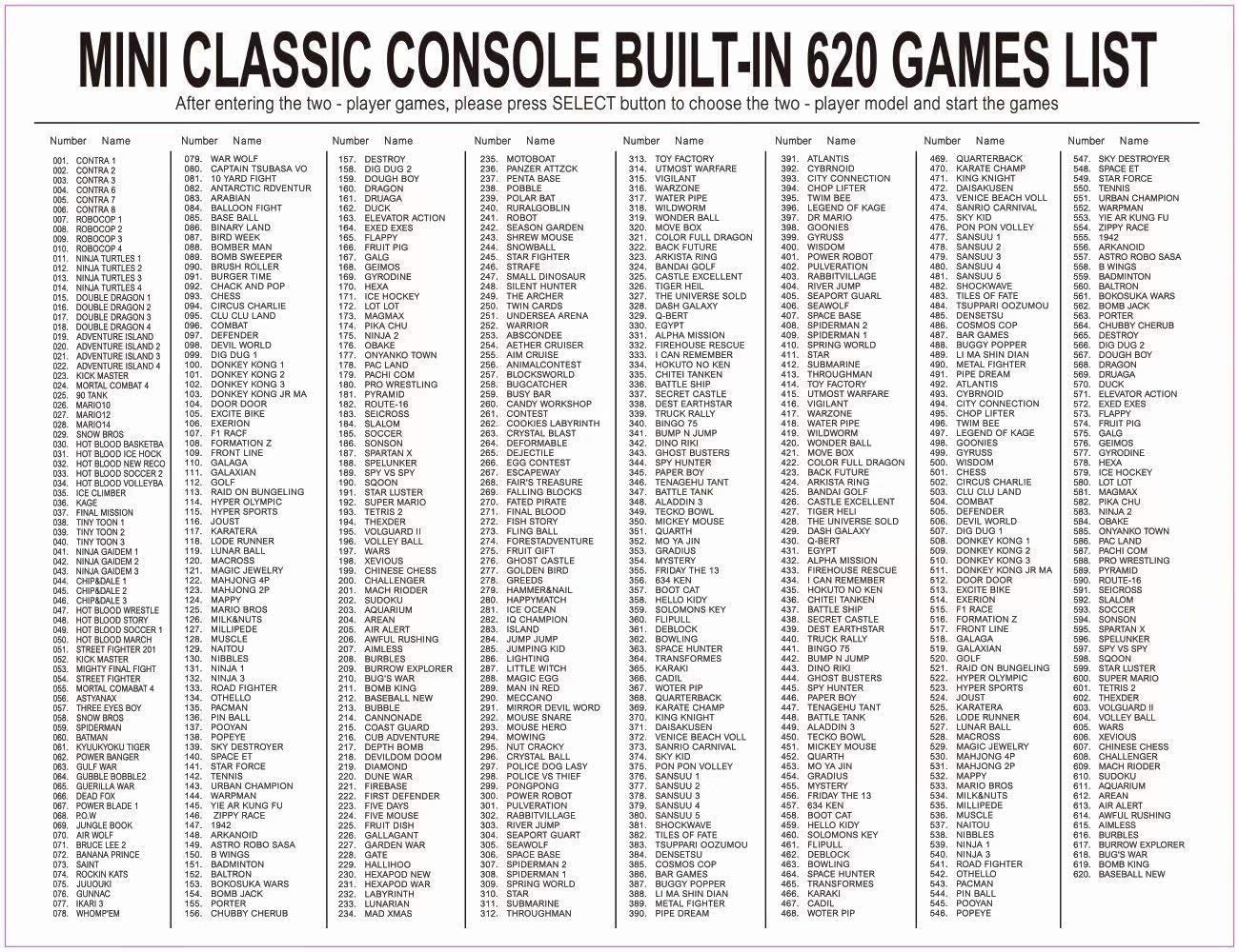 Game Console Mini TV 620 Games Classic Family TV Portable Console Game System Retro Portable Console with Dual Controller, Bring You Happy Childhood Memories