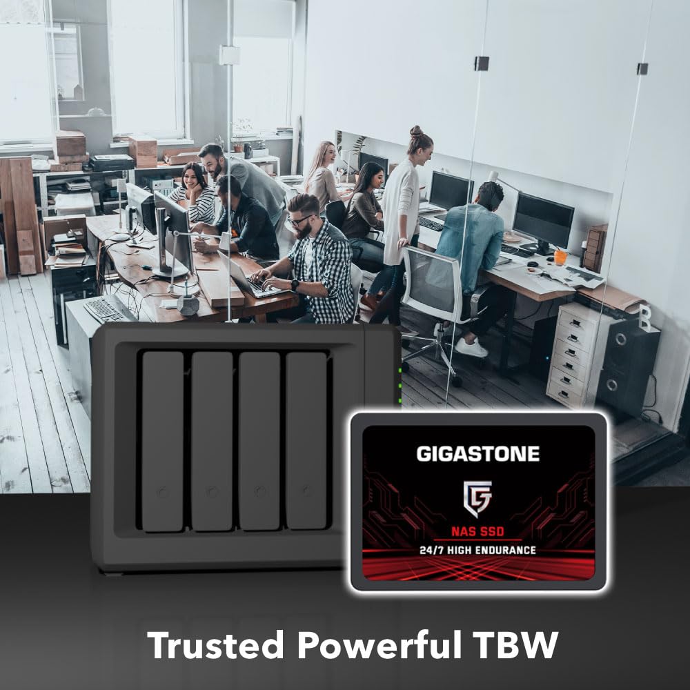 Gigastone SATA SSD 512GB (3-Pack) 2.5 inch SSD 550MB/s Upgrade Laptop PC Memory and Storage PS4 HDD Replacement 2.5" Internal Solid State Hard Drives SATA III SLC Cache 3D NAND Game Turbo Performance