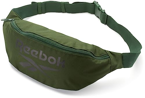 Reebok Fanny Pack - Foundation Lightweight Waist Belt Bag - Crossbody Bag for Gym, Running, Hiking, Festivals, Sports, Varsity Green