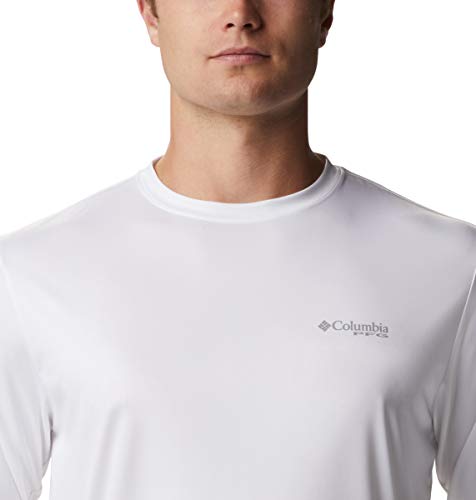 Columbia Men's Terminal Tackle PFG Fish Triangle Long Sleeve, City Grey/Trout, X-Large