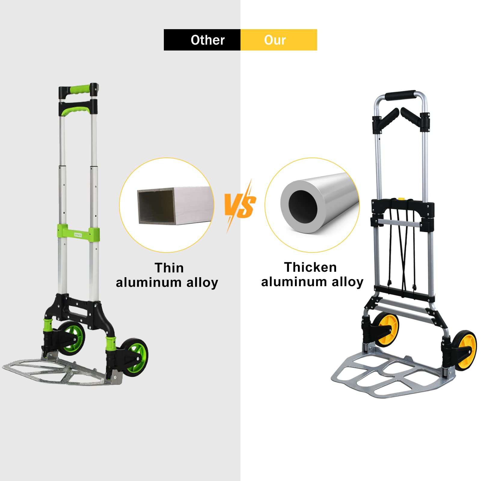 Folding Hand Truck and Dolly-330 lb Capacity