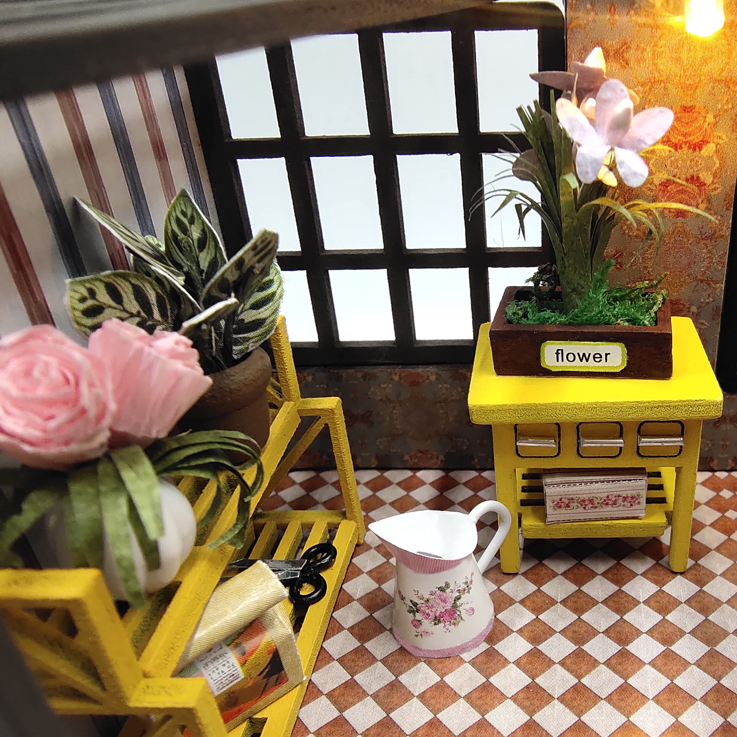 Flever Dollhouse Miniature DIY House Kit Creative Room with Furniture for Romantic Artwork Gift (Dream Building Pavilion)