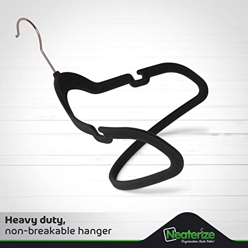 Velvet Hangers 60 Pack Black – Heavy Duty Velvet Clothes Hangers - Non Slip Felt Coat and Suit Hangers for Closet - Lightweight Thin Space Saving Ganchos para Colgar Ropa