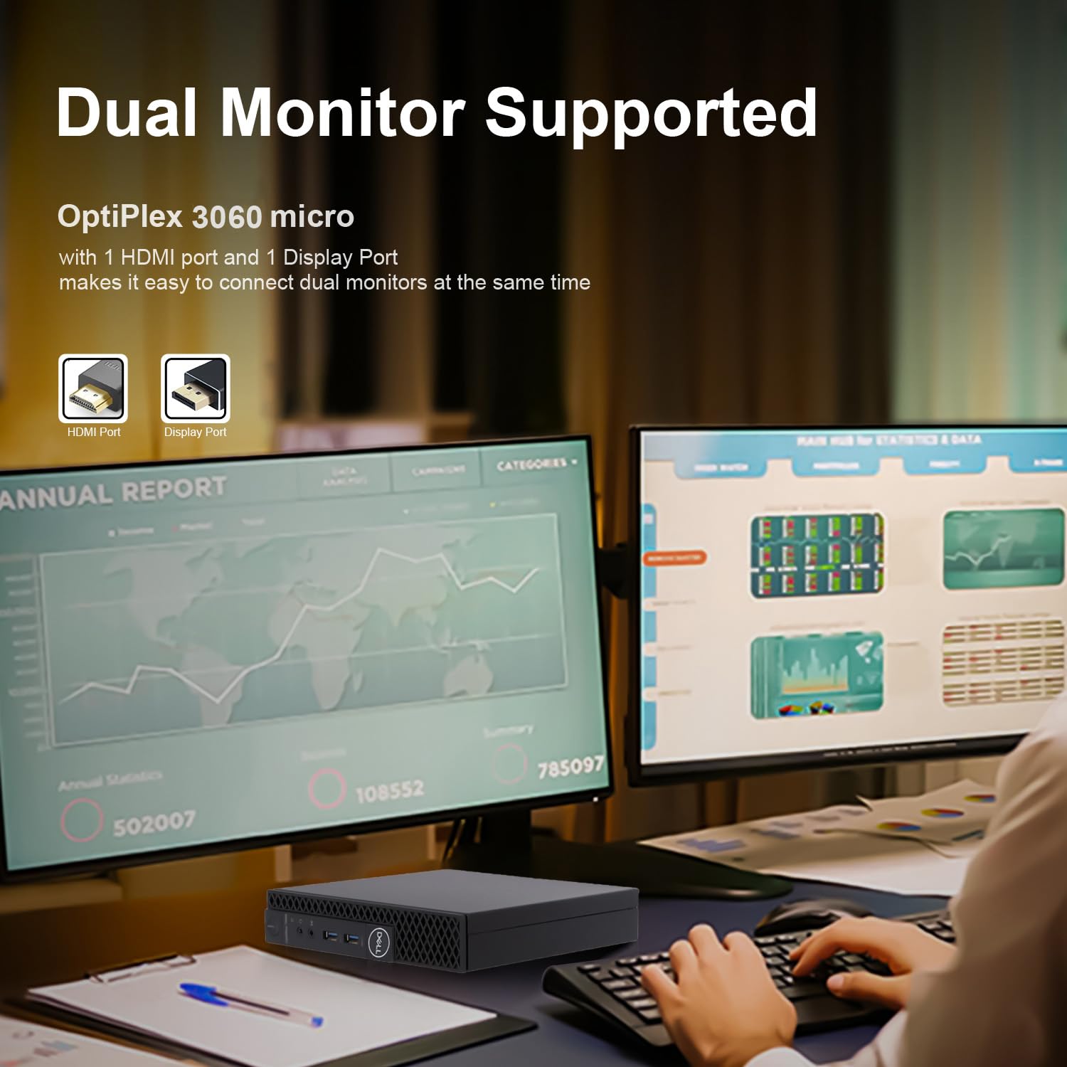 Dell OptiPlex 3060 Mini PC Windows 11 Mini Computers,i5-8600T 6 Core 2.3GHz Up to 3.7GHz,32GB Ram 512GB M.2 NVMe SSD,Intel AX200 Built-in WiFi 6 Bluetooth 5.2,Refurbished Desktop (Renewed)