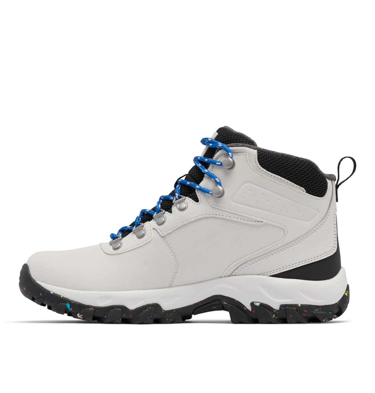 Columbia Men's Newton Ridge Plus II Waterproof Omni Heat, Silver Grey/Bright Indigo, 9