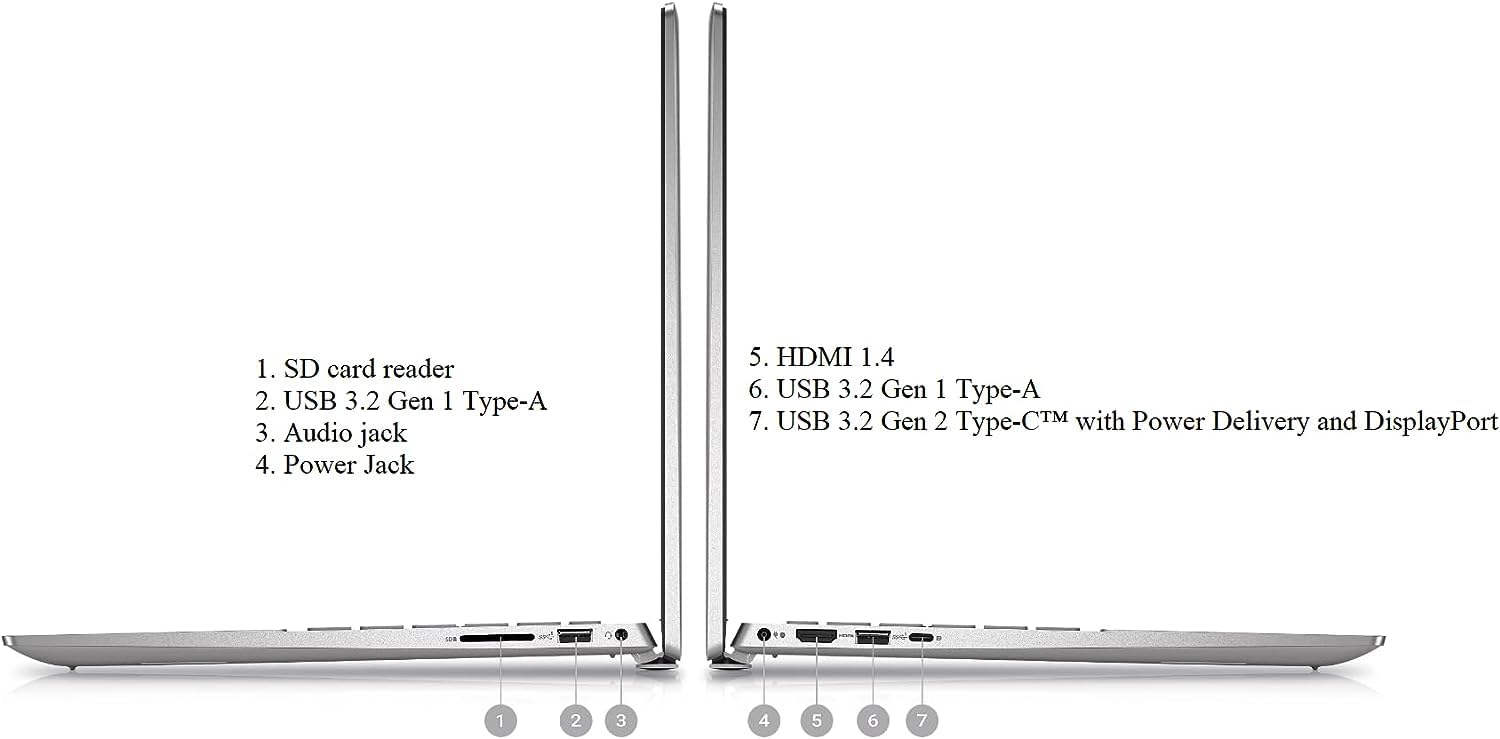 Dell Newest Inspiron 14 5425 Business Laptop FHD+ 14" Display, AMD Ryzen 7 5825U Processor,16GB,512GB SSD,Backlit Keyboard, HDMI, USB-C,WiFi, Windows 11 Pro, Platinum Silver