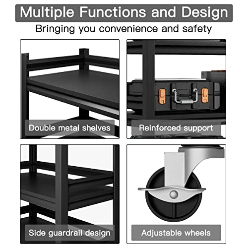 MOLYHOM Storage Shelves Heavy Duty, Garage Storage Racks and Shelving, 5-Tier Metal Shelves for Storage