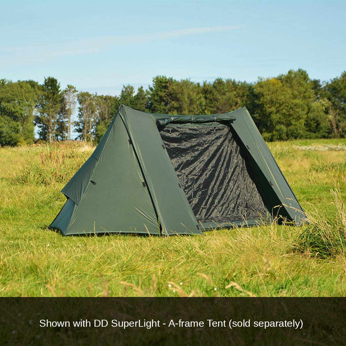 DD Hammocks - DD SuperLight A-Frame Mesh Tent: Ultralight 2 Person Insect Proof Tent, Compact and Portable Mosquito Net for Hiking Camping and Adventure Sports