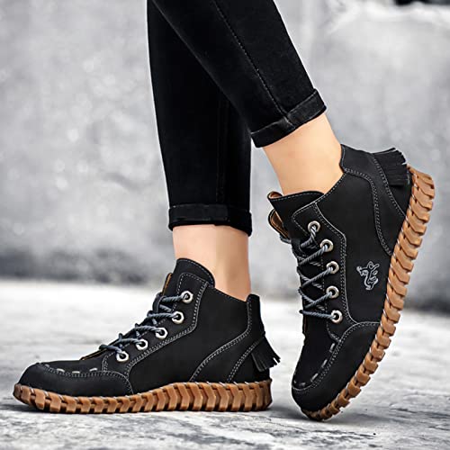FASDNENDYS 2022 Women's and Winter Border Foreign Trade Large Size High Top British Style Summer Comfy Shoes Women Black