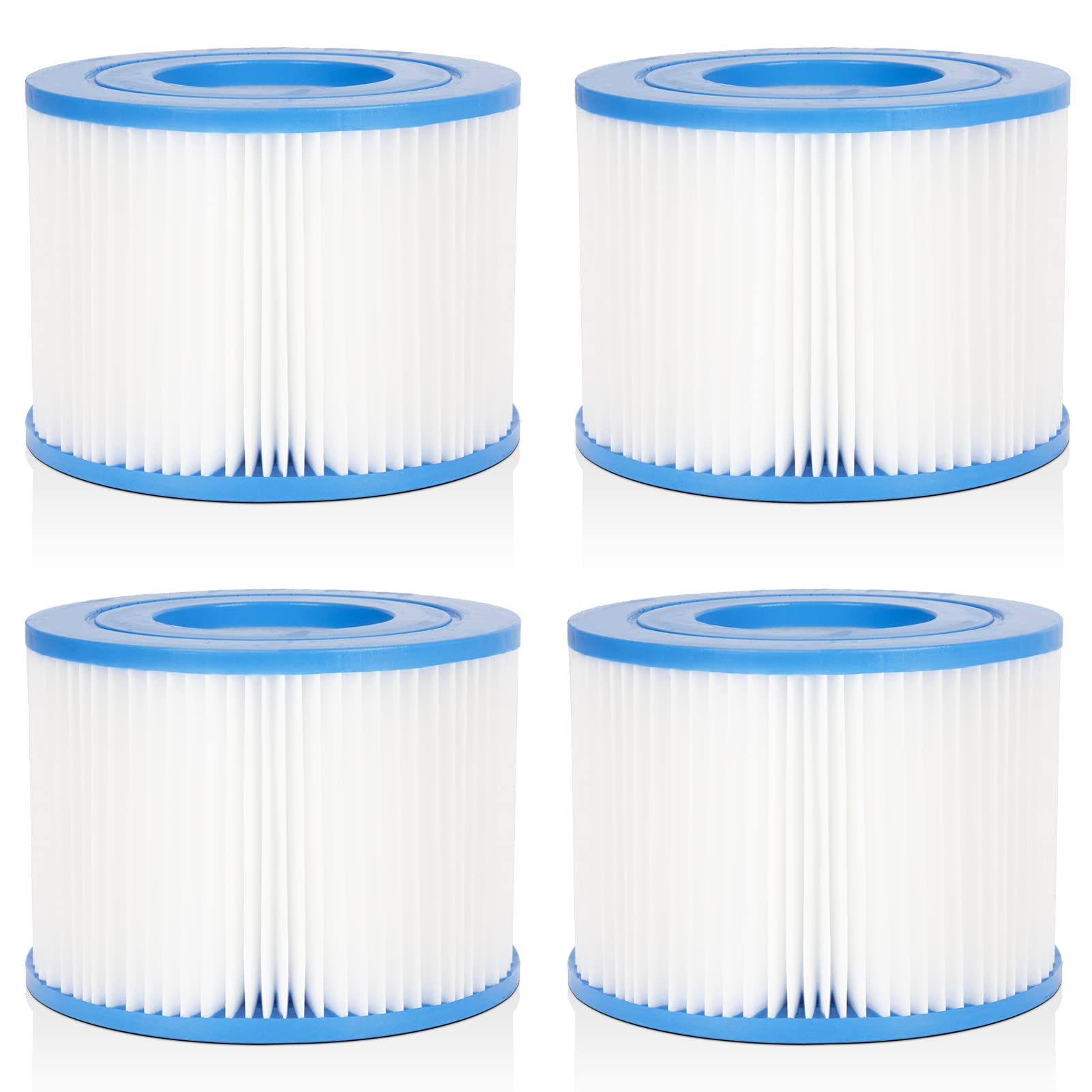 Hot Tub Filter Replacement for SaluSpa Hot Tub Filters, Type VI Spa Filter Compatible with All Coleman SaluSpa Inflatable Hot Tub and Lay-Z Spa, 4 Pack