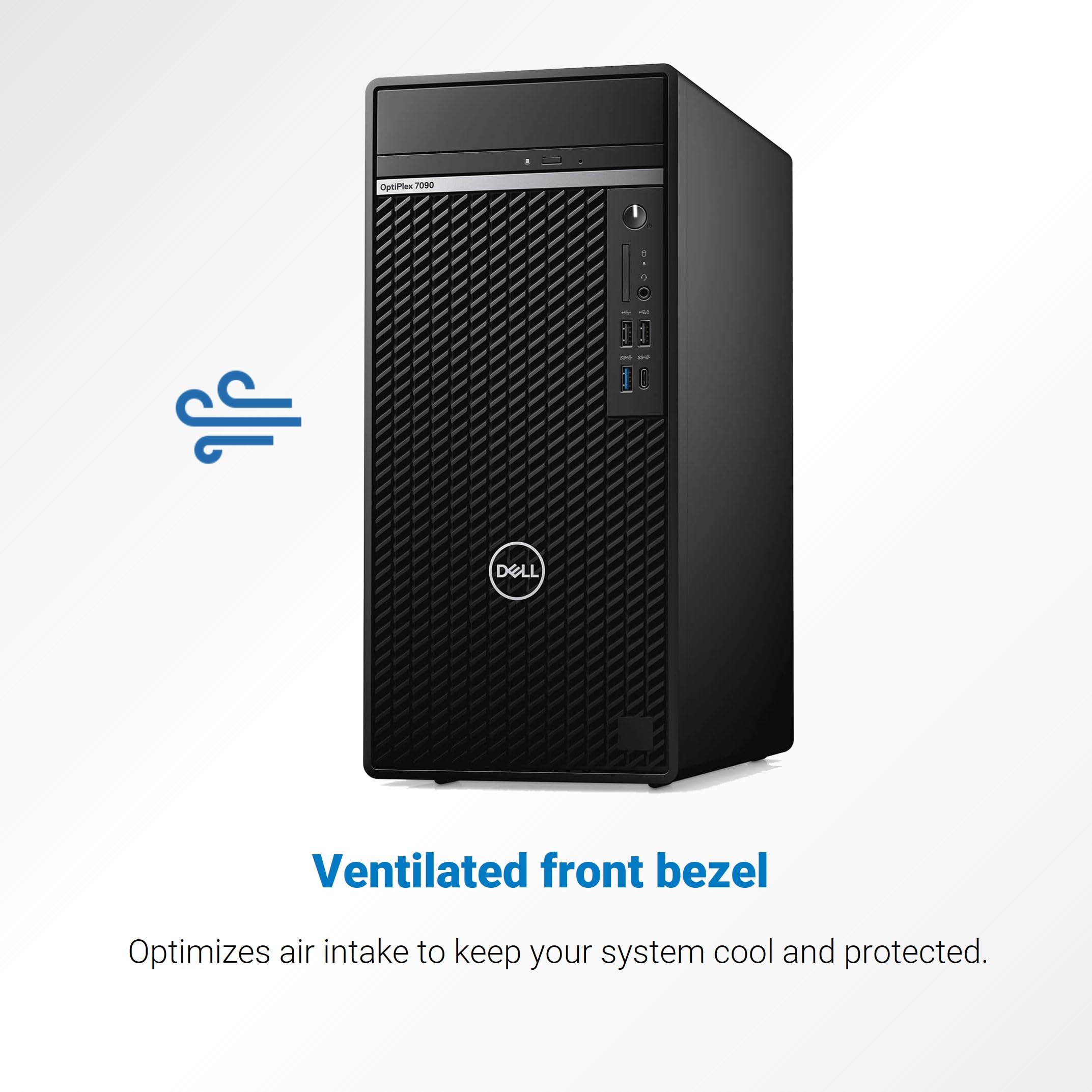Dell OptiPlex 7000 Series 7090 Tower Business Desktop, Intel Core i7-11700, 32GB RAM, 1TB SSD, DVD-RW, Display Port, Wired Keyboard & Mouse, Wi-Fi, Windows 11 Pro, Black