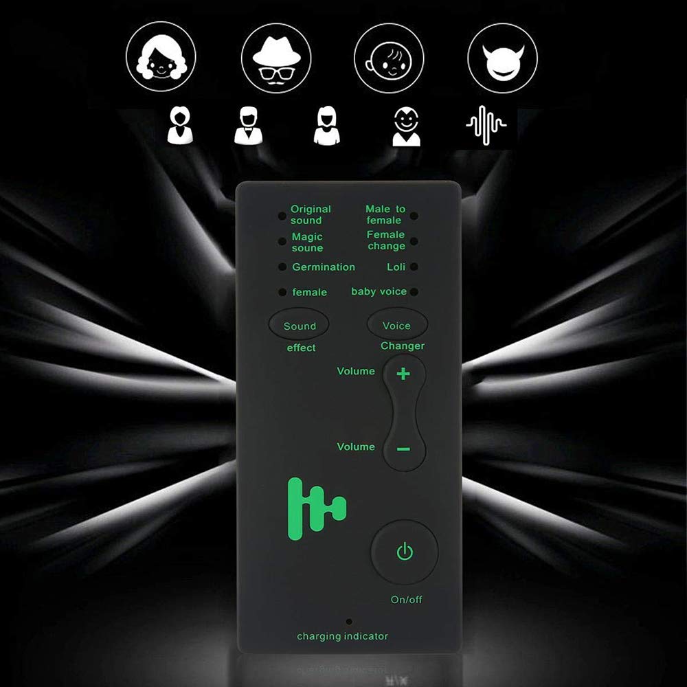 DDSKY Voice Changer,1pcs Handheld Voice Changer for AdultsMicrophone Voice Changer 7 Different Voice Changes Sound Effects Machine for Kids and Friends