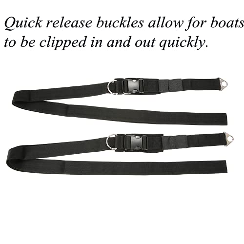 Docooler Kayak Wall Storage Strap Rack Boat Hanger Boat Keeper Garage Hanger Canoes Wall Rack Holders for Skiing Board, Ladder, Canoes