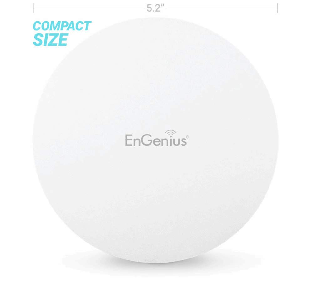 EnGenius EAP1250 3-Pack Wi-Fi 5 Dual-band, PoE, 2x2 Managed Access Point/Repeater/Range Extender/Mesh Features up to 2,500 sq ft of Coverage, up to 256 Devices, GigaE Port (No Power Adapter)