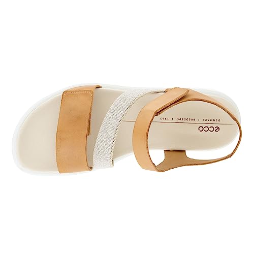 ECCO Women's Flowt 2 Band Sandal, Lion, 12-12.5
