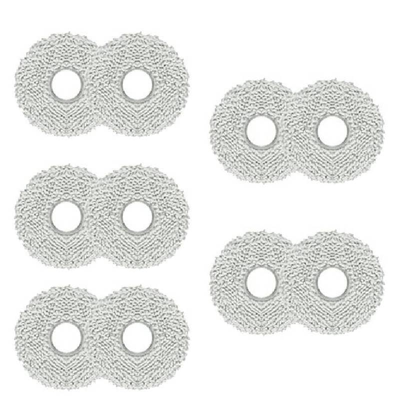HOWAY 10 Pieces Replacement Pads Mop Rags Suitable Compatible for X5 PRO Vacuum Cleaner Mop Cloth Accessories, Gray