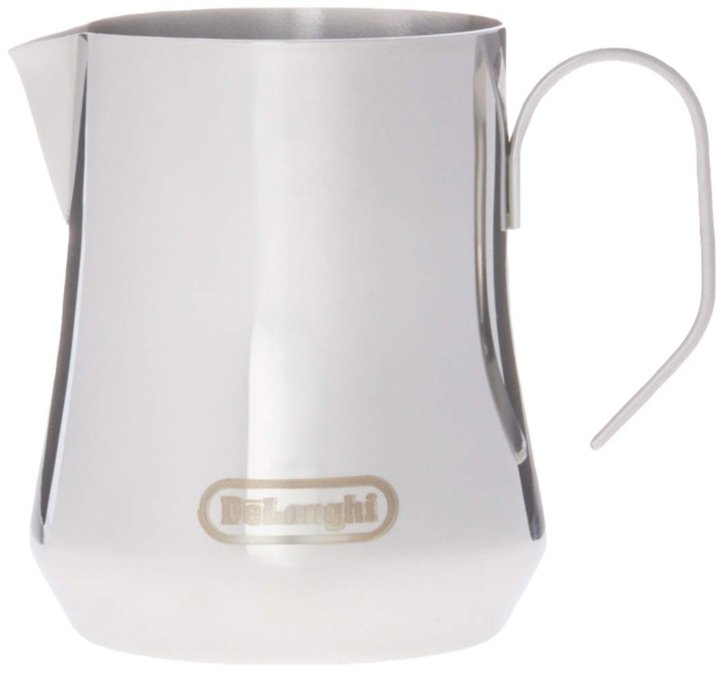 De'Longhi Dinamica Automatic Coffee & Espresso Machine TrueBrew, Burr Grinder + Descaling Solution, Cleaning Brush & Bean Shaped Icecube Tray, White & Milk Frothing Jug, 12 oz, Stainless Steel