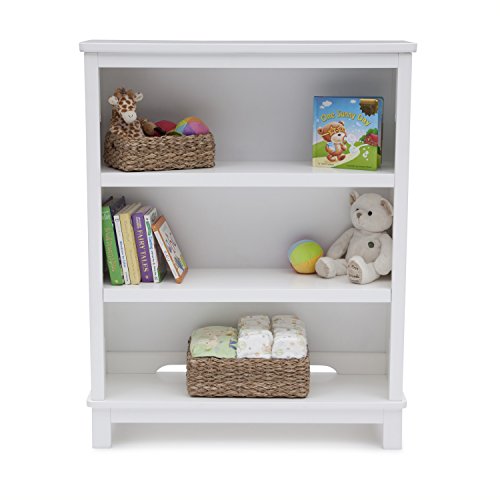 Delta Children Epic Bookcase for Books and Toys, Greenguard Gold Certified, White