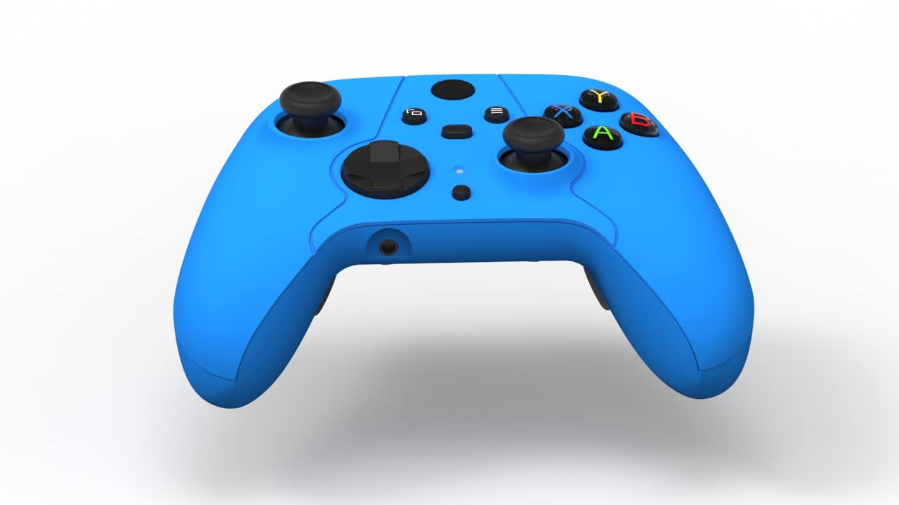 Enhanced Wireless Controller for Xbox Series X|S,Video game controller With 4 Remappable Buttons, 4 Motor Vibration, 3.5mm Stereo Headset Jack, Compatible with Xbox One, PC/Laptop Windows10--Blue