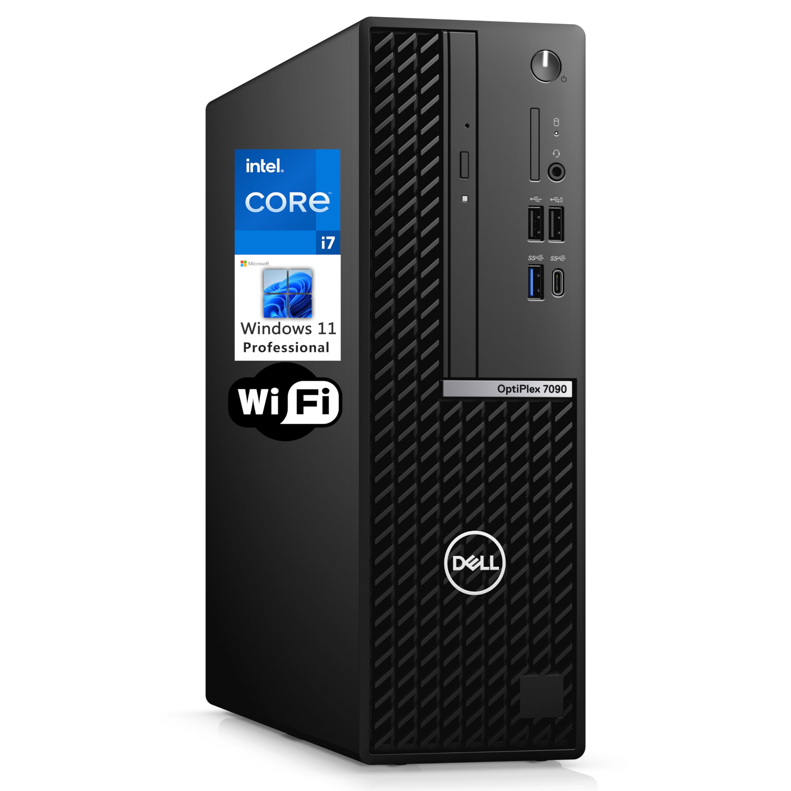 Dell OptiPlex 7000 7090 SFF Small Form Factor Business Desktop Computer, Intel Octa-Core i7-11700 Up to 4.9GHz, 128GB DDR4 RAM, 4TB PCIe SSD, DVDRW, WiFi, Bluetooth, Keyboard & Mouse, Windows 11 Pro