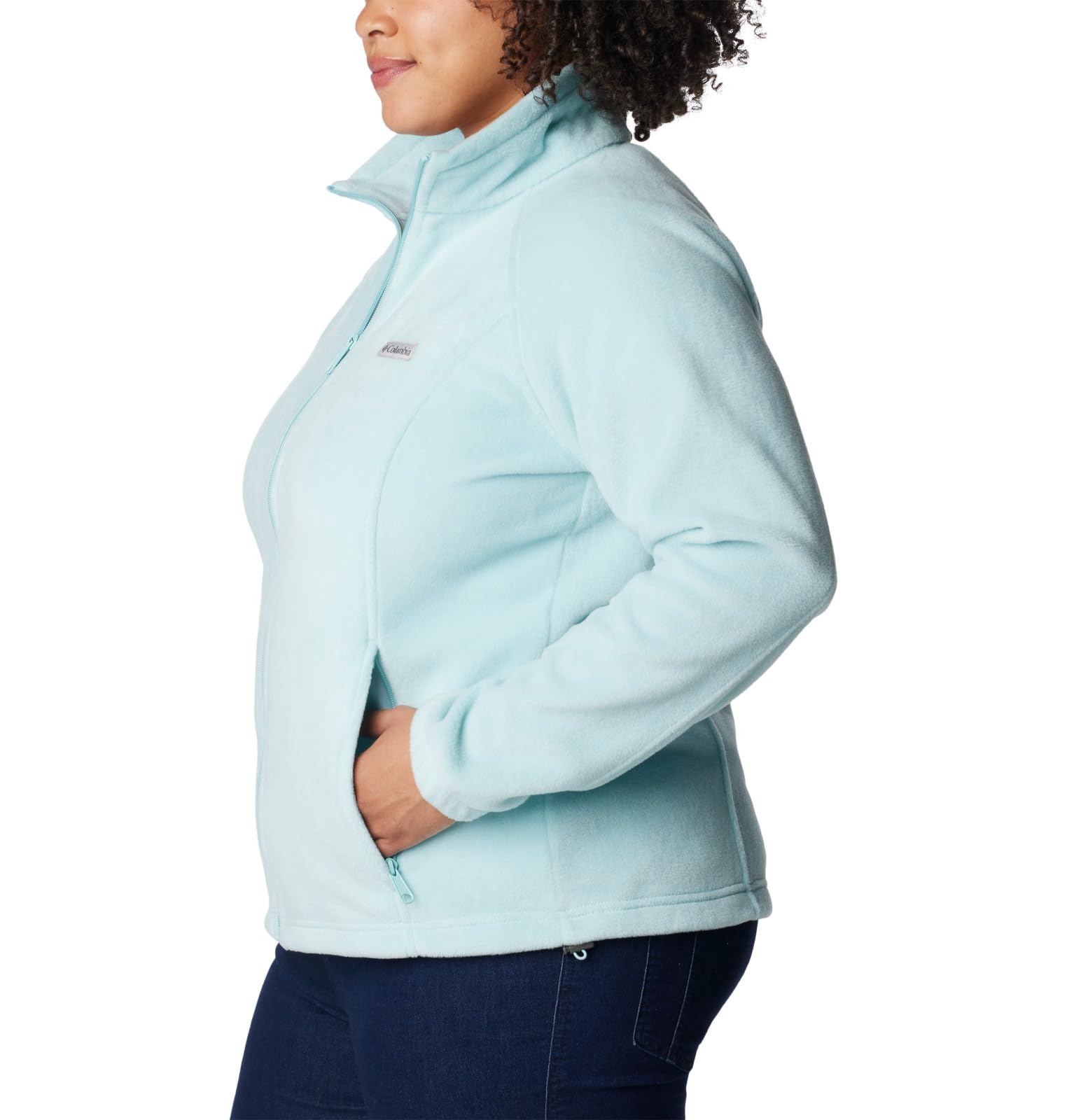 Columbia Women's Benton Springs Full Zip Jacket, Soft Fleece with Classic Fit, Bark, Small