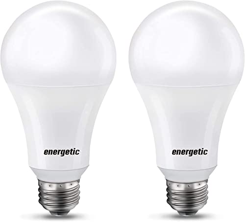 Dimmable A21 LED Bulb, 2600LM Super Bright Light Bulbs, 20W=150W, Warm White 3000K, UL Listed, E26 Base, Damp Rated, 2 Pack