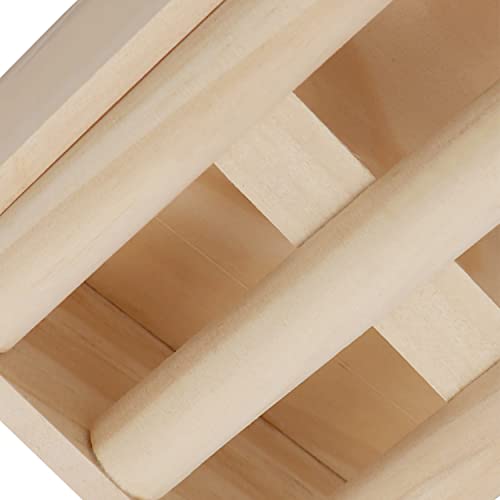Rabbit Hay Feeder Guinea Pig Hay Rack Wooden Hay Holder for Small Pets Bunny Guinea Pig Chinchilla (Hay Feeder-B)