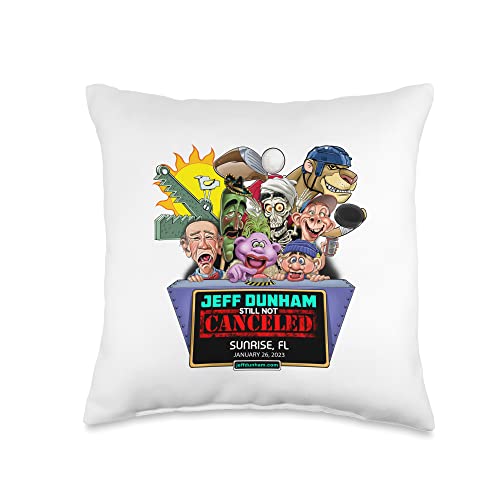 JEFF DUNHAM Sunrise, FL (2023) Throw Pillow, 16x16, Multicolor