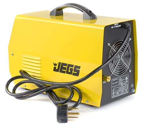 JEGS Plasma Cutter | 110V AC | 220V AC | 60% @ 30A | Cuts Steel And Iron Up To 3/8 β Thick | Includes Power Cable, Plasma Cutting Torch, Ground Cable/Clamp, Hand Held Mask, And More