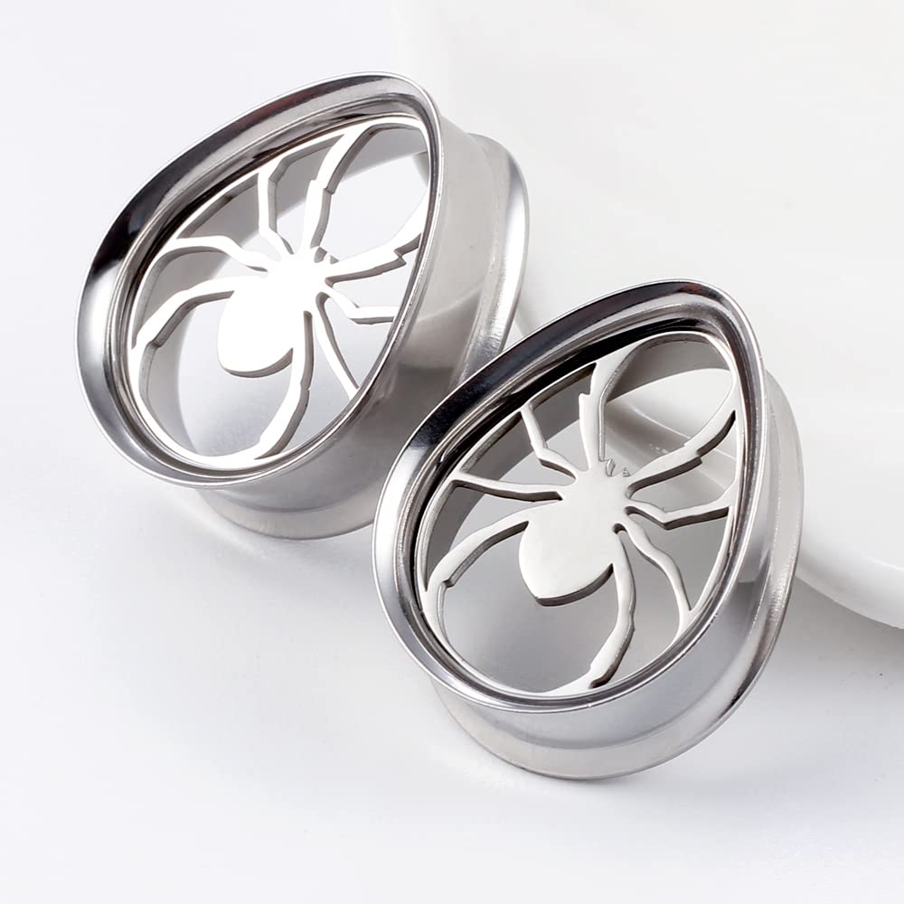 Earblity 2PCS Shell Conch Ear Plugs Tunnels Helix Piercing Body Jewelry Elegant Wedding Ear Gauges Stretchers Gauge for Ears 6mm(2g)