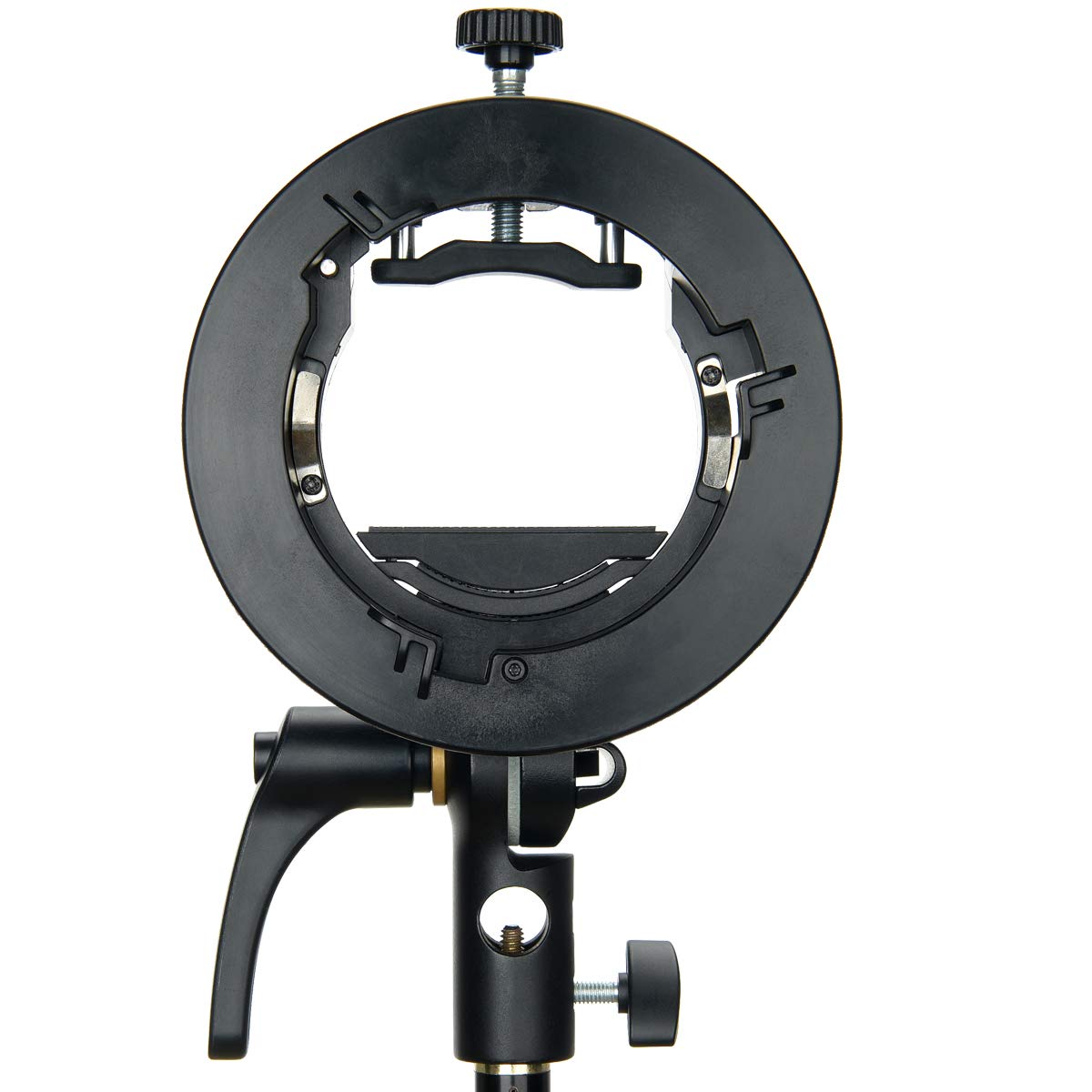 Godox S2 Speedlite S-Type Bracket Bowens Mount, for Godox V1 AD200Pro AD400Pro AD200 V860II TT685 TT600 TT350, Precise Tilt Control, Large Handle, Integrated Umbrella Mount