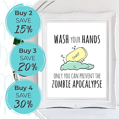 Moonlight Makers Funny Wall Decor With Sayings, Always Be Yourself Unless You Can Be A Ninja, Funny Wall Art, Room Decor for Bedroom, Bathroom, Kitchen, Office, Apartment, and Dorms (8"x10")