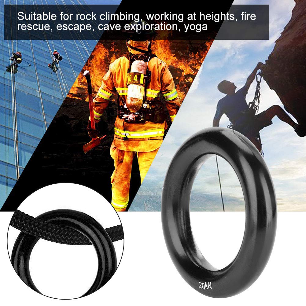 DEALPEAK Rappel Ring 20KN Multifunctional Aluminum Alloy Rock Climbing Descender Rigging O-Ring Downhill Ring Equipment for Climber Arborist Tools Accessory