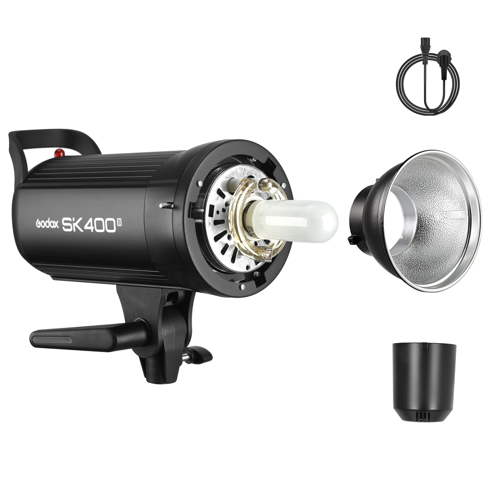 Godox SK400II Studio Strobe 400W, 2.4G Wireless X System GN65 5600K Monolight with Bowens Mount 150W Modeling Lamp, Outstanding Output Stability, Anti-Preflash
