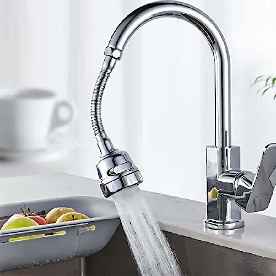 Degree Swivel Kitchen Sink Faucet Aerator Water Saving Tap Aerator Faucet Nozzle for Kitchen, 360° Bathroom Faucet (Shorter Style 1PC)