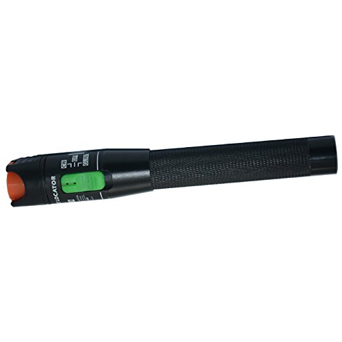 Jeirdus Portable 30mW 30km Visual Fault Locator Fiber Optic Cable Tester Meter Finder Red light laser For Engineering Maintenance