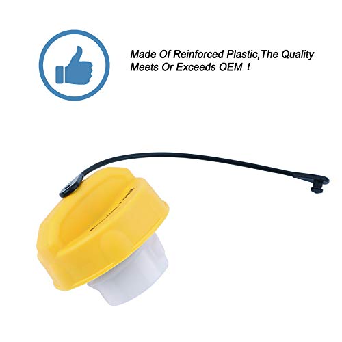 E85 Fuel Tank Filler Cap,Gas Cap Fit for Chrysler Dodge Jeep -2011-2019 Journey, 2014-2017 Cherokee, 2011-2013 Grand Cherokee, 2008-2019 Grand Caravan And More,Replace 52030379AB, 52030380AB,4766580AB