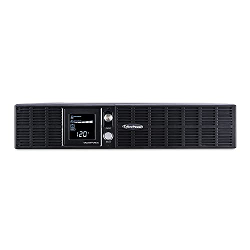 CyberPower OR2200PFCRT2U PFC Sinewave UPS System, 2000VA/1540W, 8 Outlets, AVR, 2U Rack/Tower
