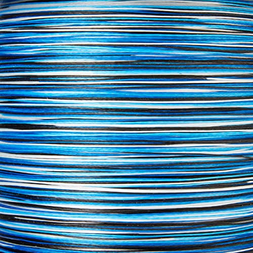 SpiderWire Stealth® Superline, Blue Camo, 15lb | 6.8kg, 200yd | 182m Braided Fishing Line, Suitable for Saltwater and Freshwater Environments