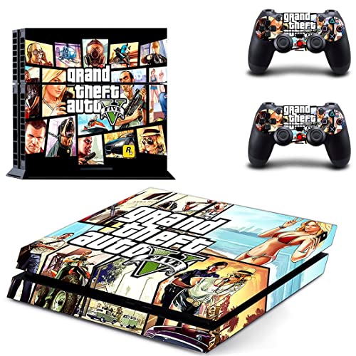 For PS5 DISC - Game Grand GTA Theft And Auto PS4 or PS5 Skin Sticker For PlayStation 4 or 5 Console And Controllers Decal Vinyl DUC-5324